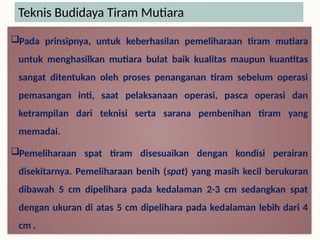 MANAJEMEN BUDIDAYA LAUT TIRAM MUTIARA.pptx