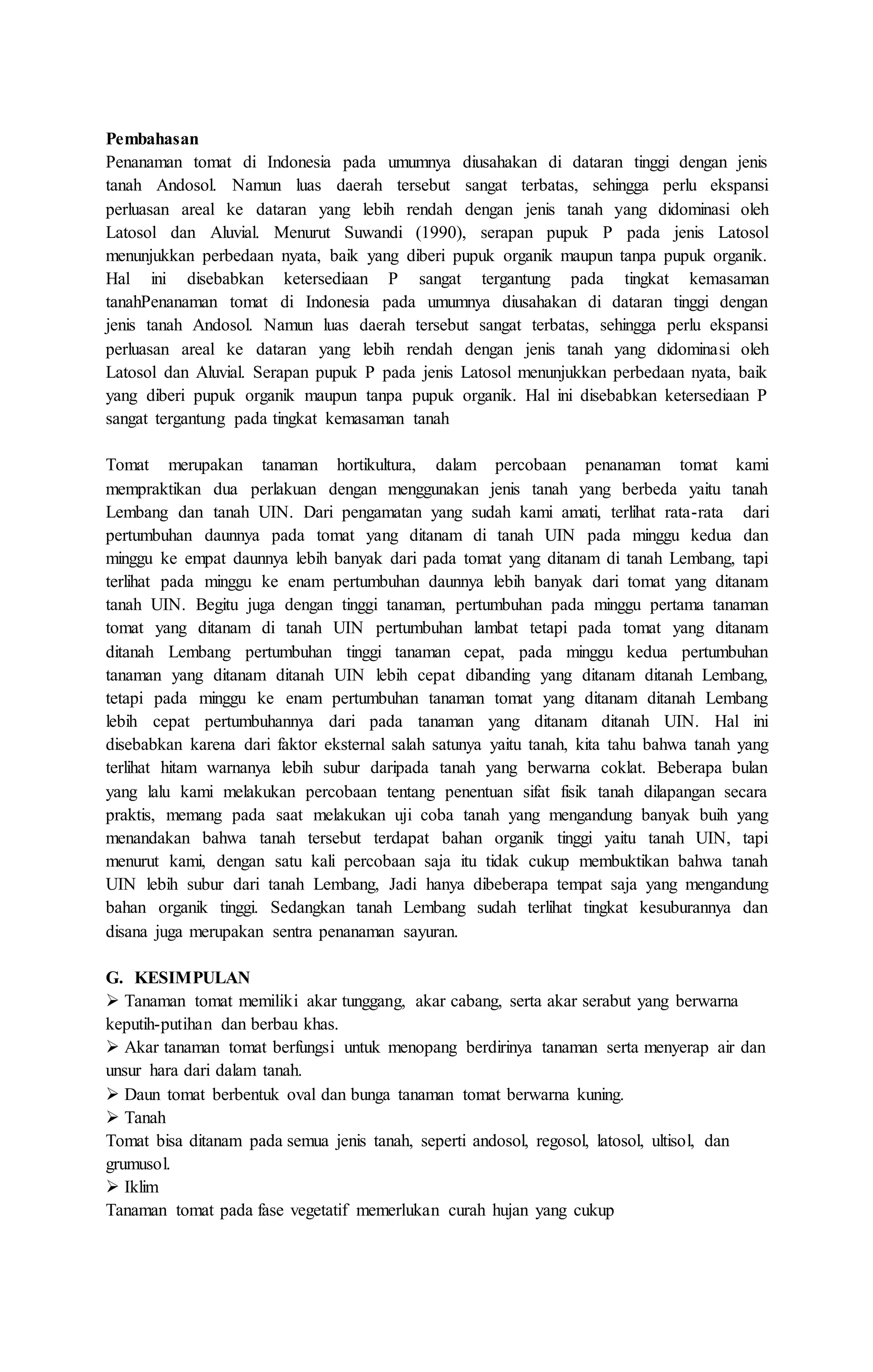 Budidaya tomat pada berbagai media tumbuh | DOCX