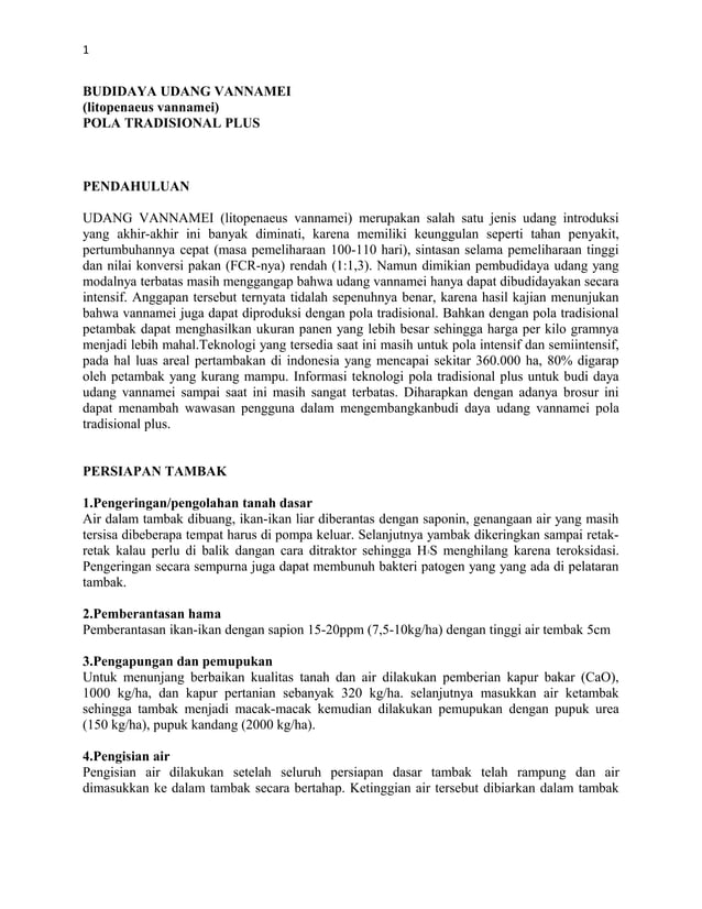 Budidaya udang vannamei | DOC Budidaya udang vannamei | DOC