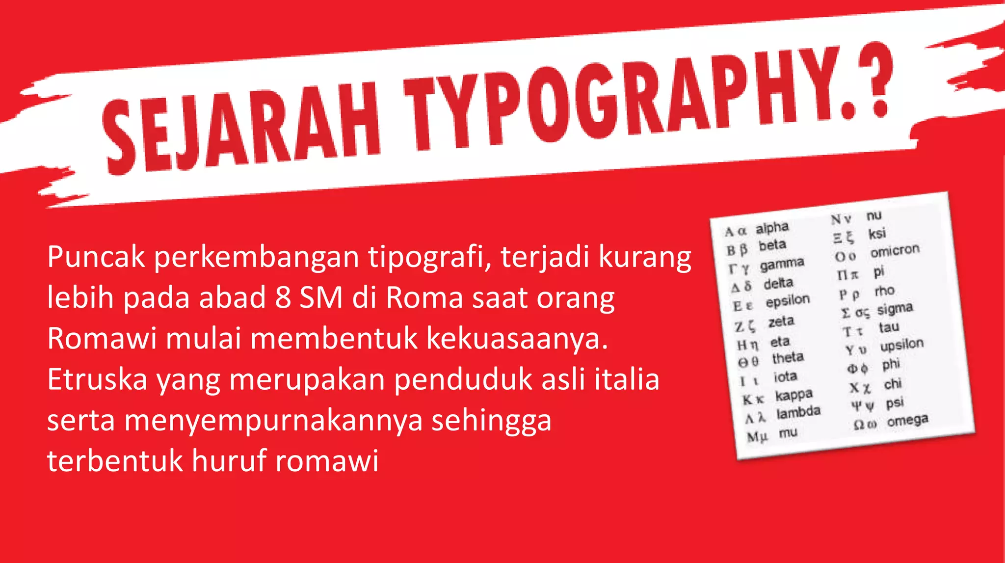 Apa itu Typografi dan Perkembangannya | PPTX