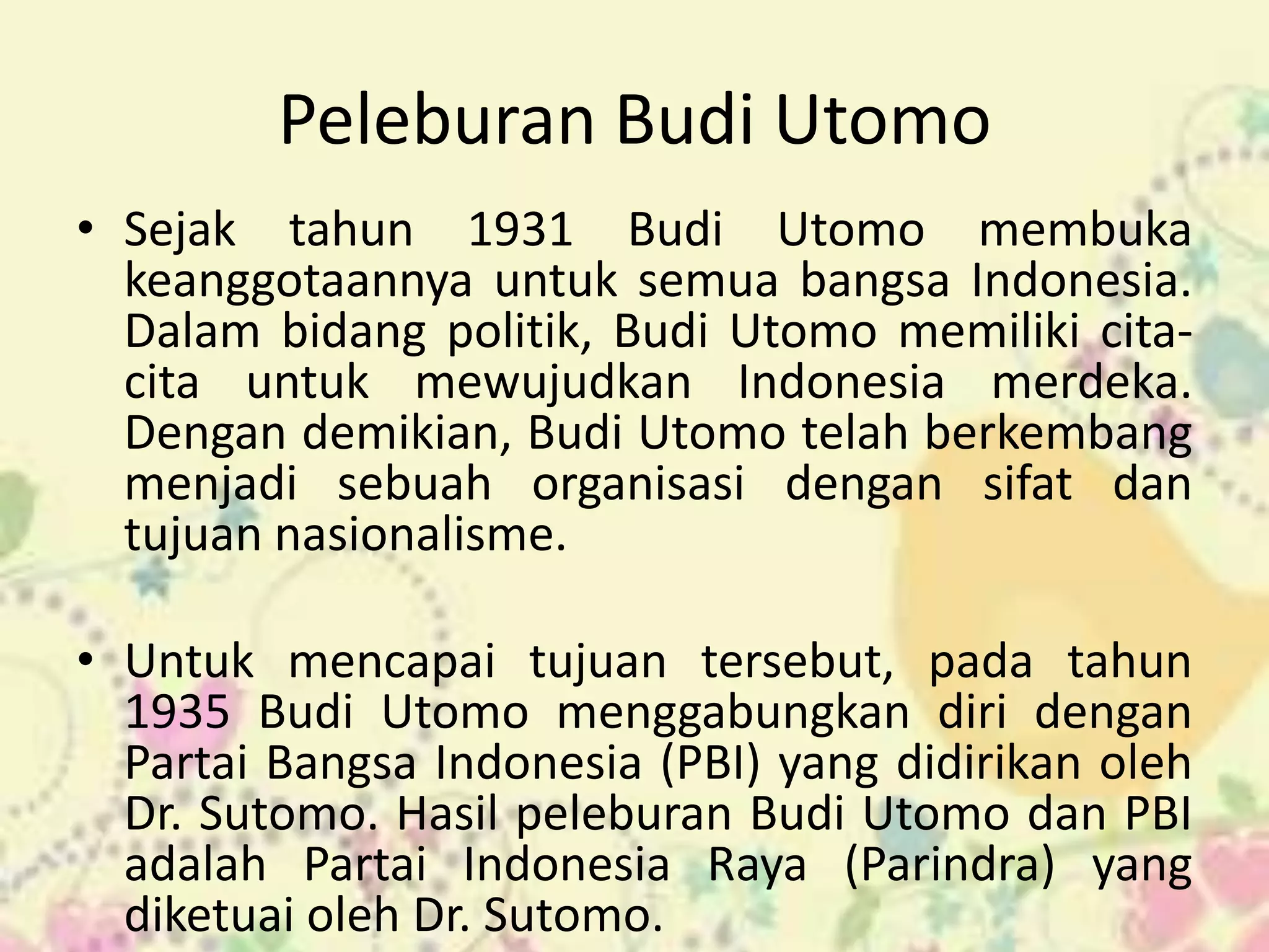 Budi utomo | PPTX