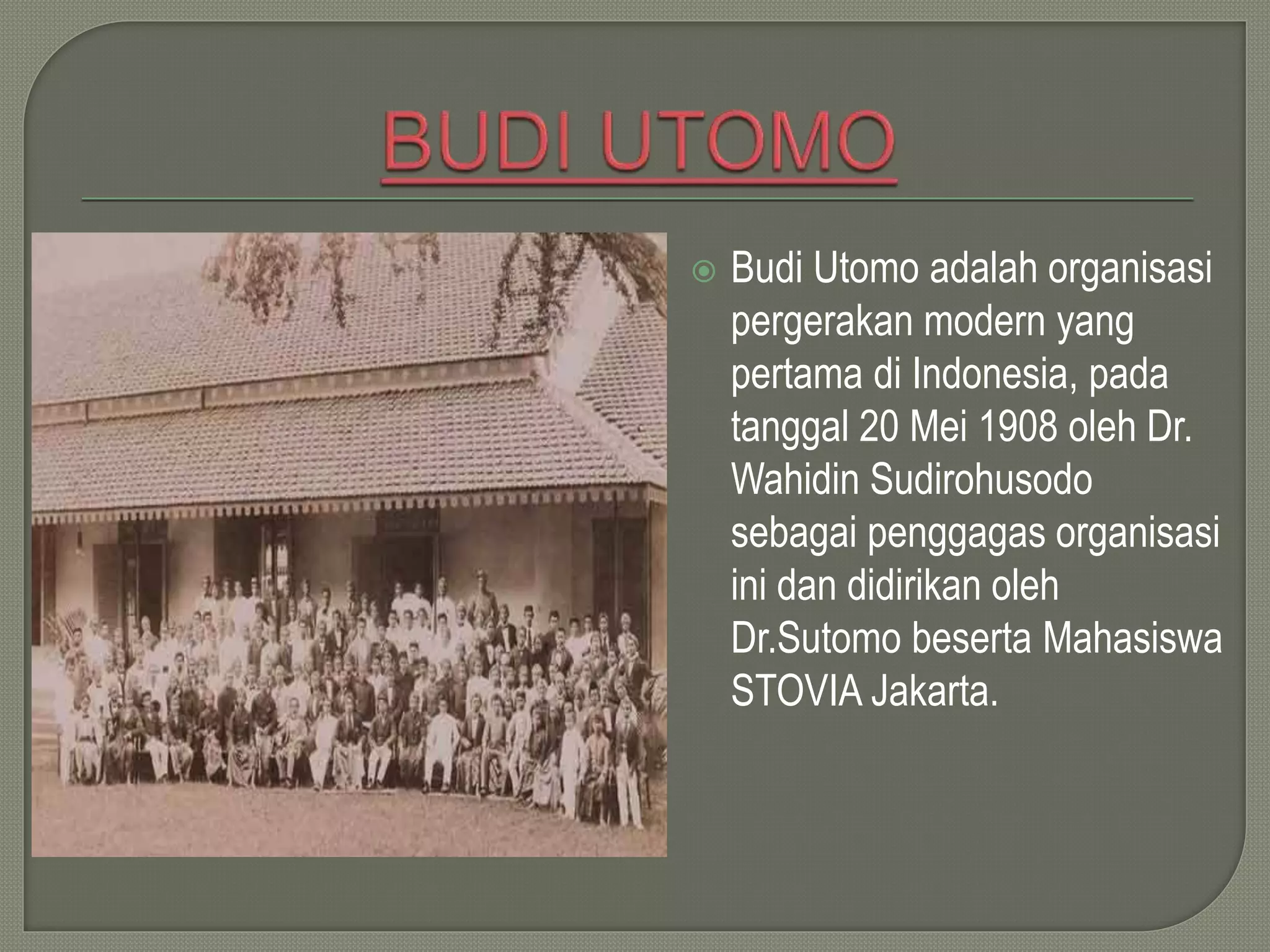 Organisasi Budi utomo | PPTX