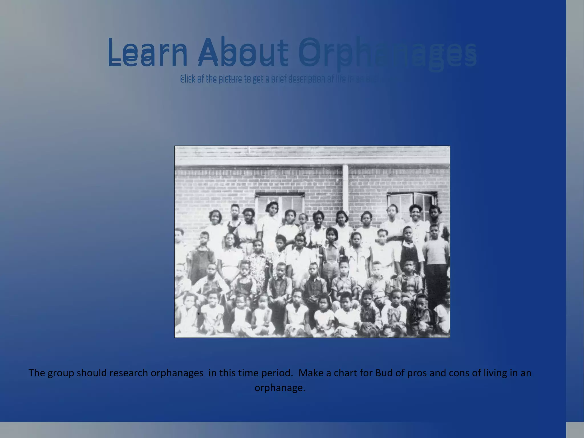 Bud, Not Buddy Assignment | PPT