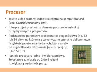 Budowa komputera | PPTX