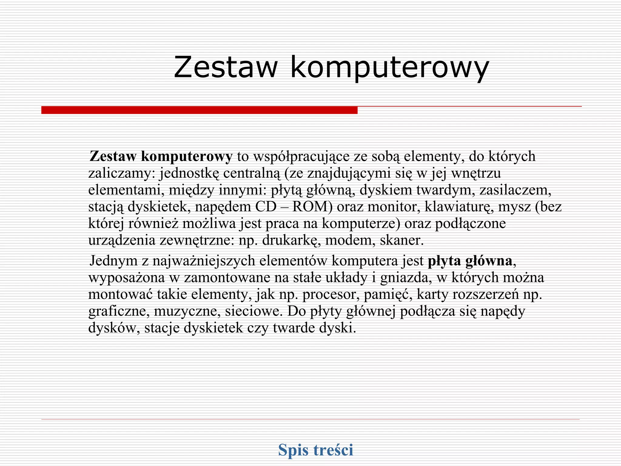 Budowa komputera | PPT