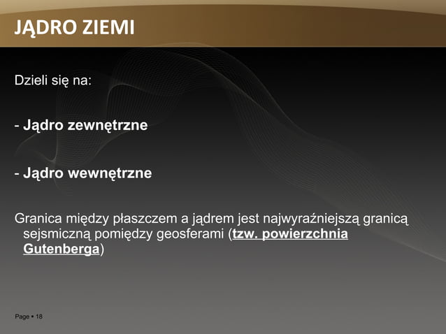 Budowa ziemi2 | PPT