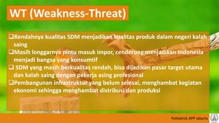 Analisis SWOT Indonesia Menghadapi MEA | PPT