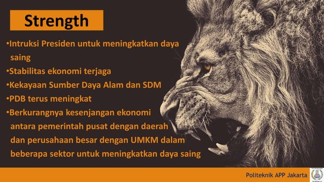 Analisis SWOT Indonesia Menghadapi MEA | PPT