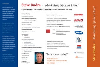 Steve Budra Brochure | PDF