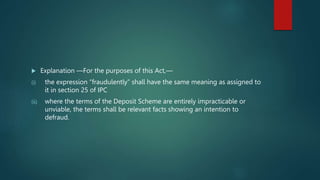 Banning of Unregulated Deposit Schemes Act, 2019 with connected Rules ...