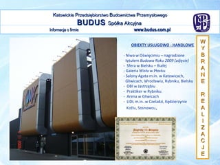 Prezentacja BUDUS S.A | PPS | Business | Business and Finance
