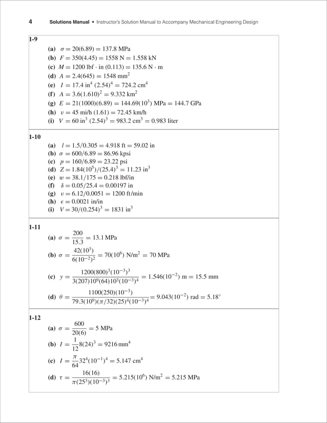 Budynas sm ch01 | PDF | Physics | Science