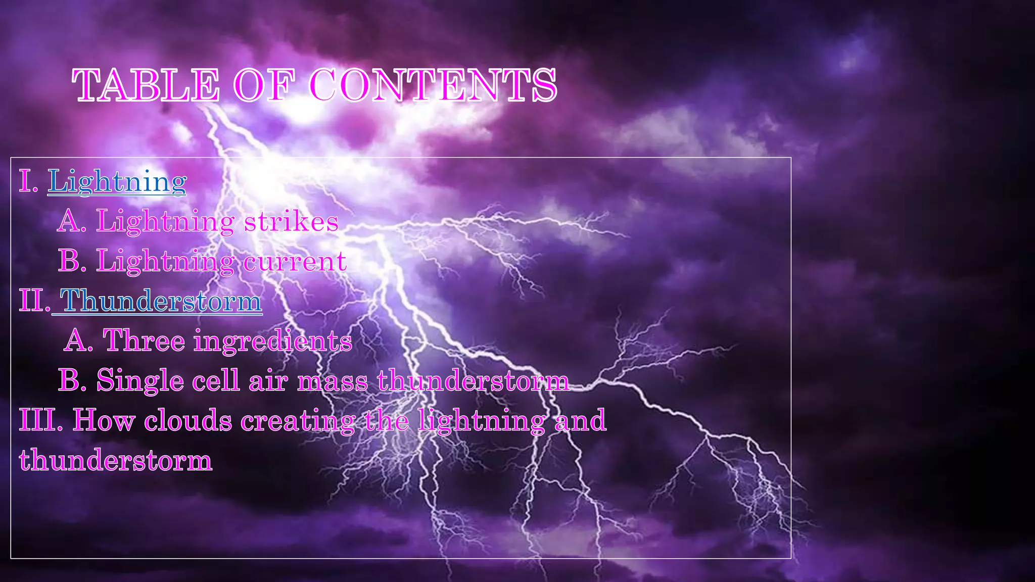 Thunder and Lightning | PPT