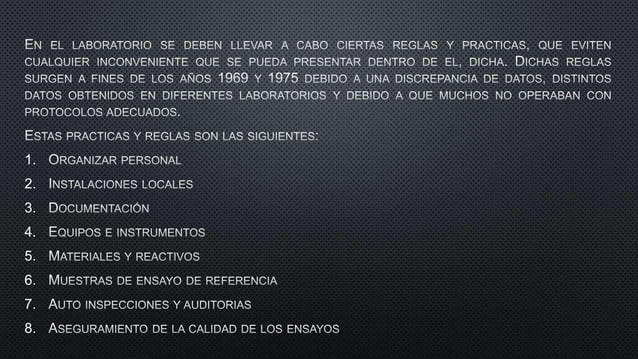 Buenas practicas de laboratorio | PPT Buenas practicas de laboratorio | PPT