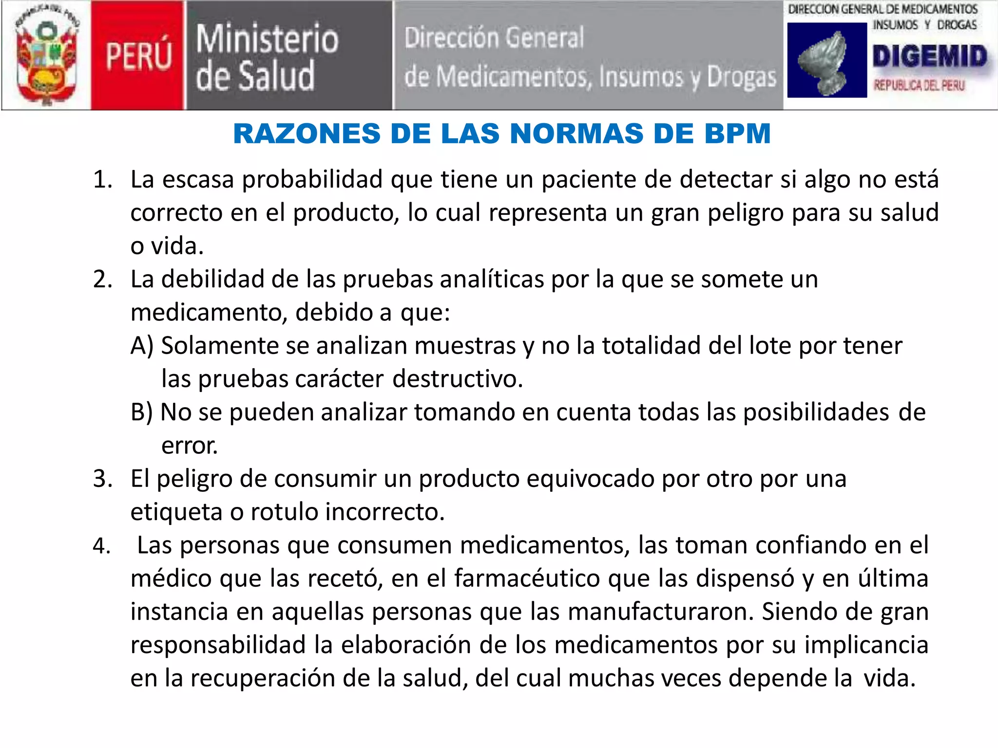 Buenas Practicas de Manufactura (BPM)-Aseguramiento de la calidad--QF ...