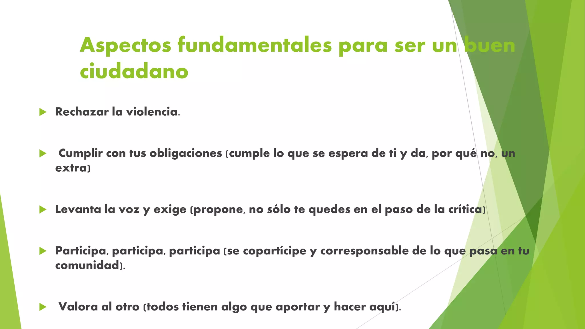 Buen ciudadano | PPT