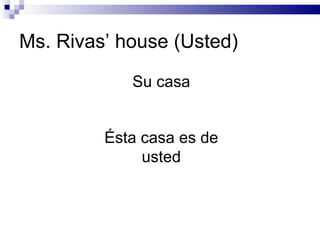 Los Adjetivos Posesivos | PPT