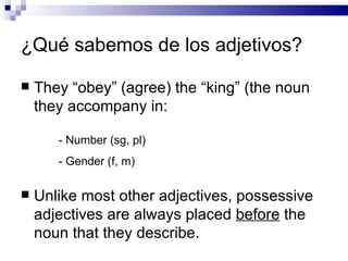 Los Adjetivos Posesivos | PPT