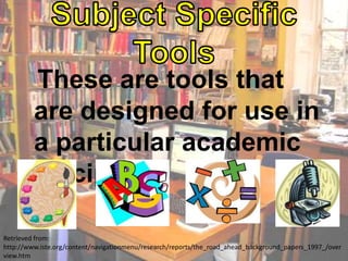Subject Specific Tools | PPTX | Secondary Education | Education
