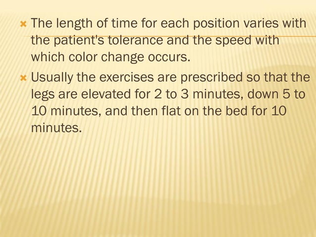 Buerger Allens Exercises