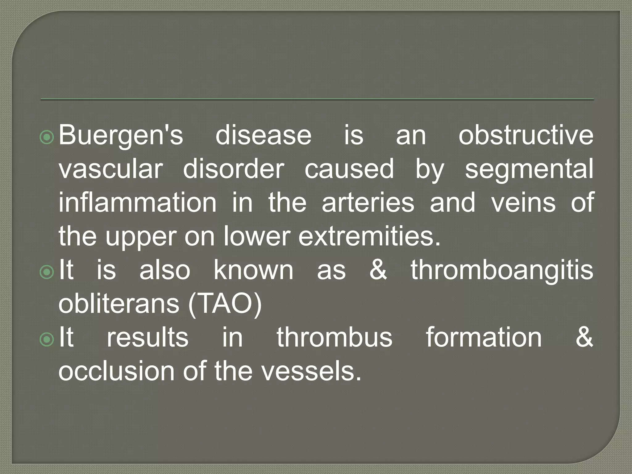 Buerger's disease.pptx
