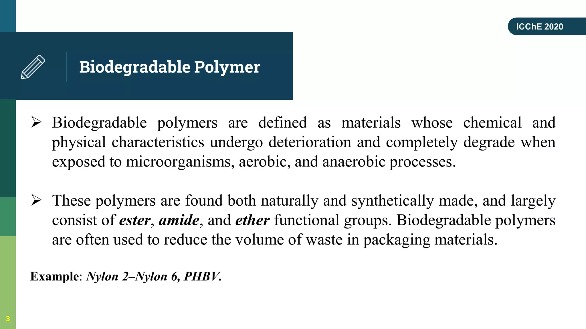 Assesment of Biodegradable Polymer from Potato based starch. | PPT