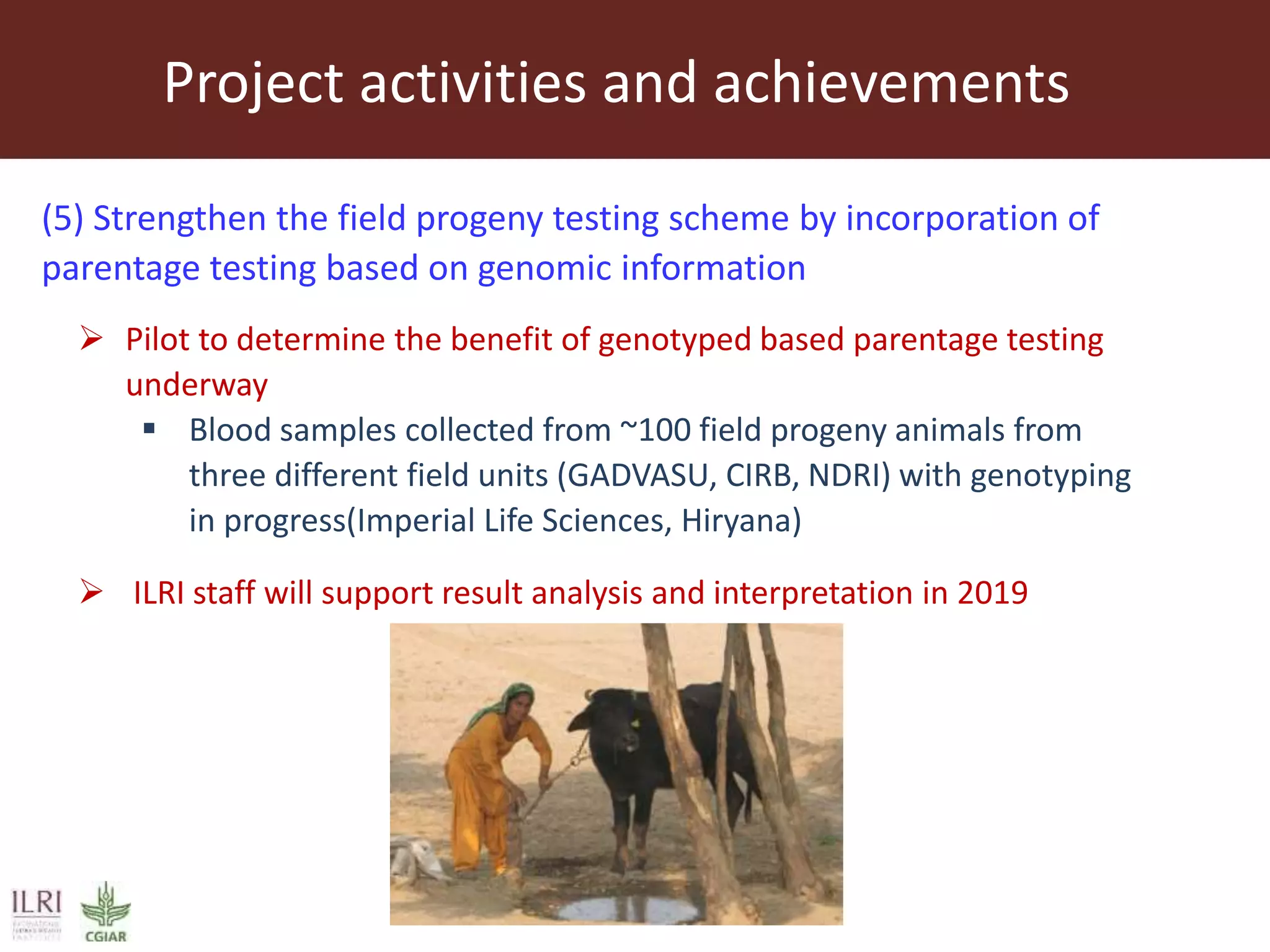 Genomic techniques to profile and improve productivity and resilience ...