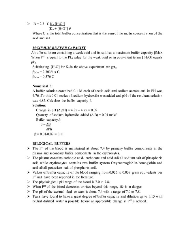 Buffer and Isotonic Solution | PDF
