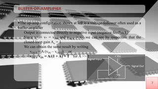 Buffer op amplifier | PPTX