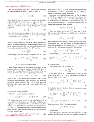 Buffer aided relay selection with reduced packet delay in cooprative network | PDF | Computer ...