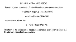 Buffer & buffer equations | PPTX