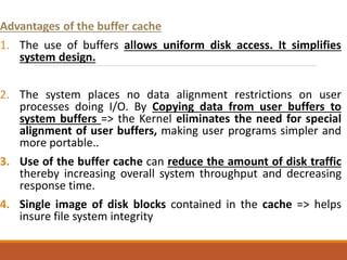 Buffer cache unix ppt Mrs.Sowmya Jyothi | PDF | Operating Systems ...