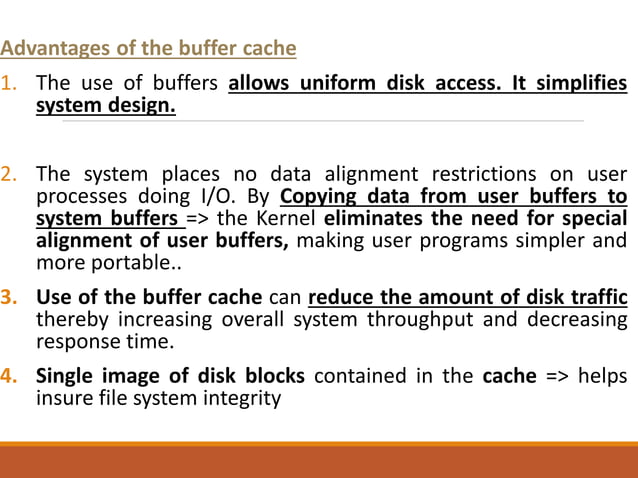 Buffer cache unix ppt Mrs.Sowmya Jyothi | PDF | Operating Systems ...