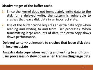 Buffer cache unix ppt Mrs.Sowmya Jyothi | PDF | Operating Systems ...