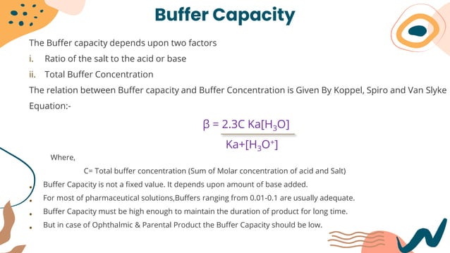 Buffer capacity | PPTX