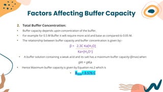 Buffer capacity | PPTX
