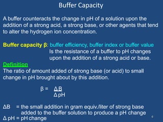 Buffer capacity | PPTX