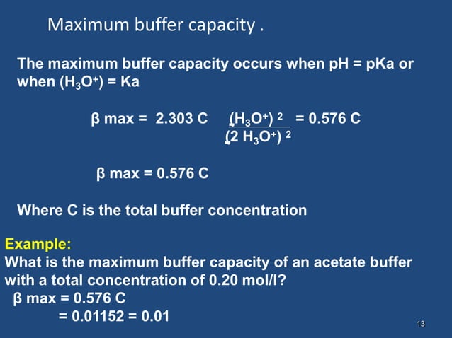 Buffer capacity | PPTX