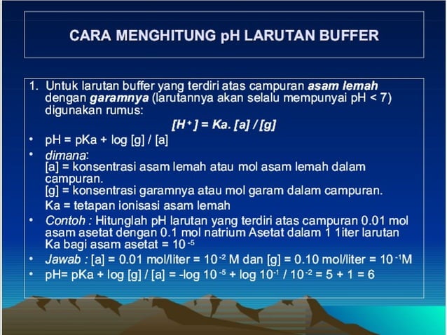 buffer dan hidrolisis.mata pelajaran kimia kelas XIppt | PPT