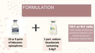 Buffered anesthetics | PPTX | First Aid | Injuries