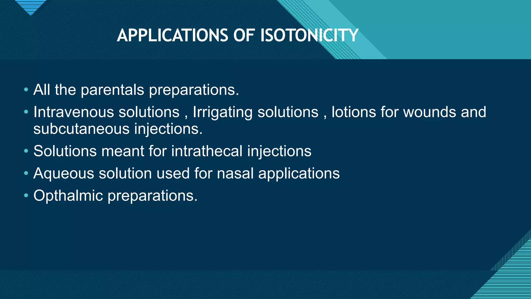 Buffered isotonic solutions | PPTX
