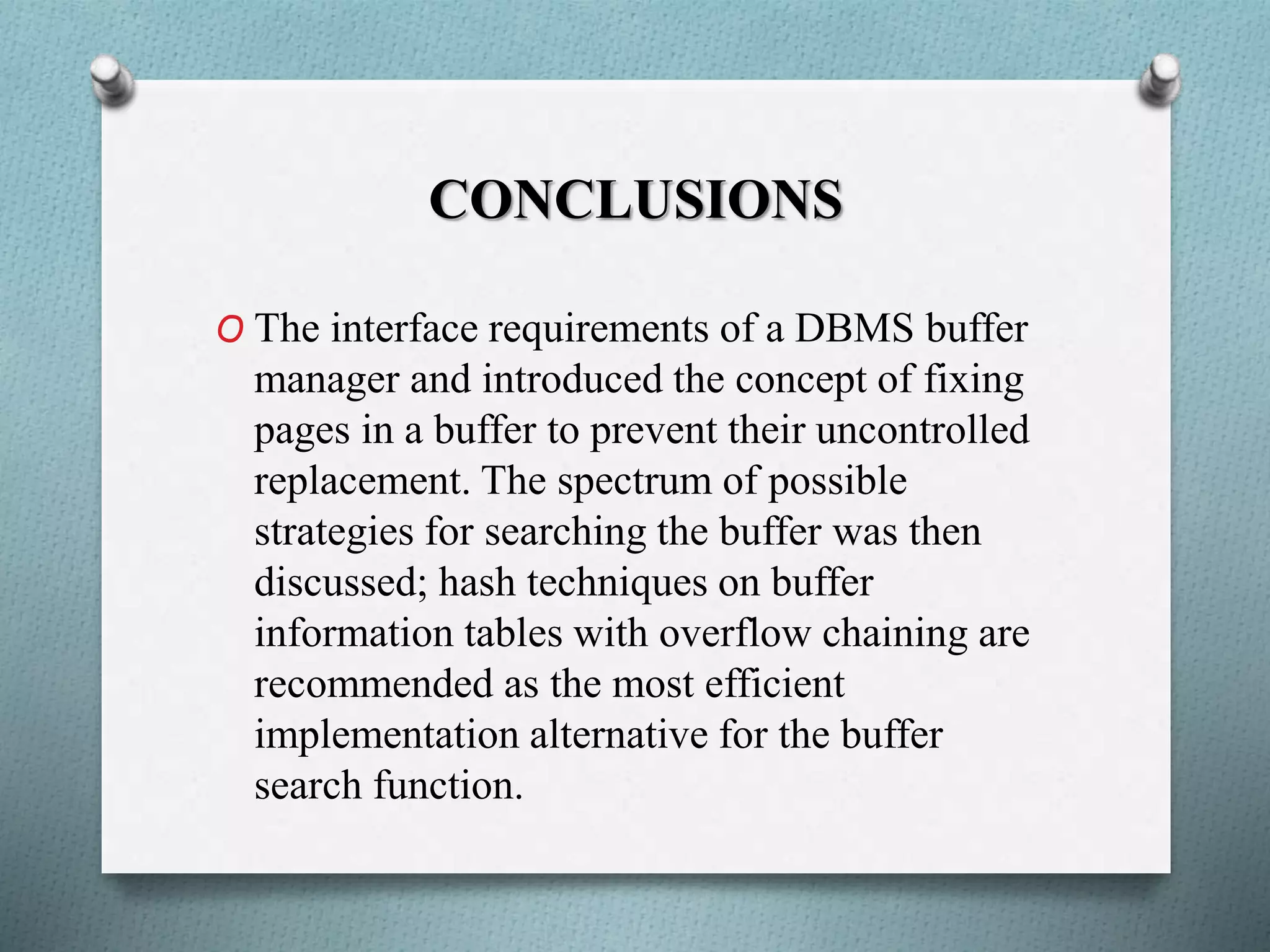 Buffer management | PPTX