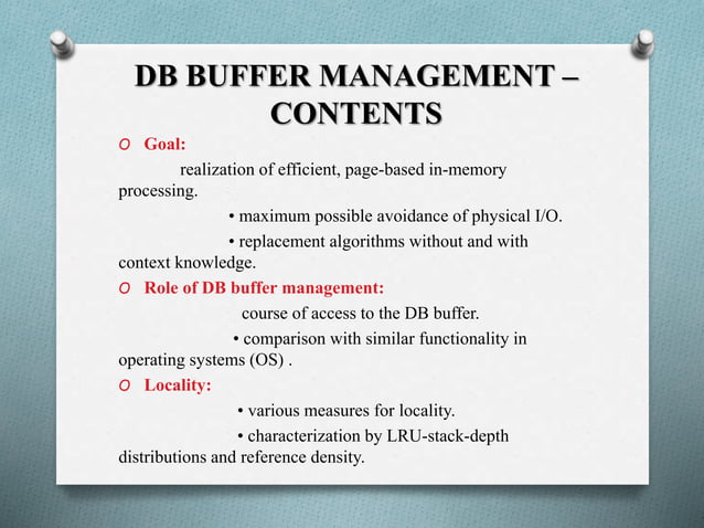Buffer management | PPTX