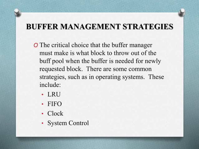 Buffer management | PPTX
