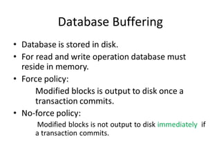 Buffer management --database buffering | PPT