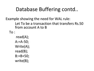 Buffer management --database buffering | PPT
