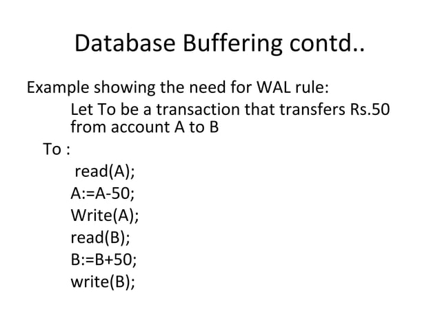 Buffer management --database buffering | PPT