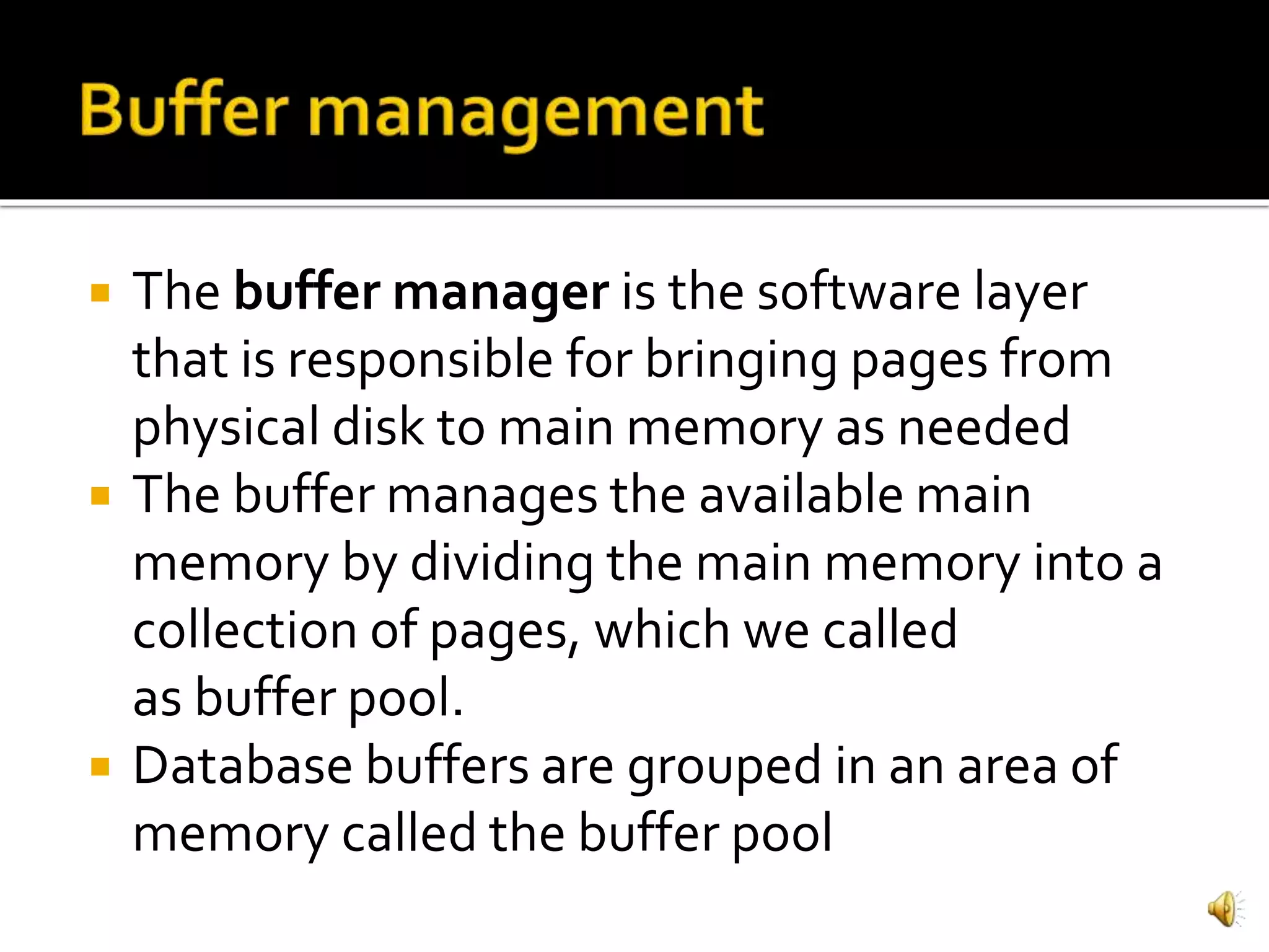 Buffer managements | PPSX