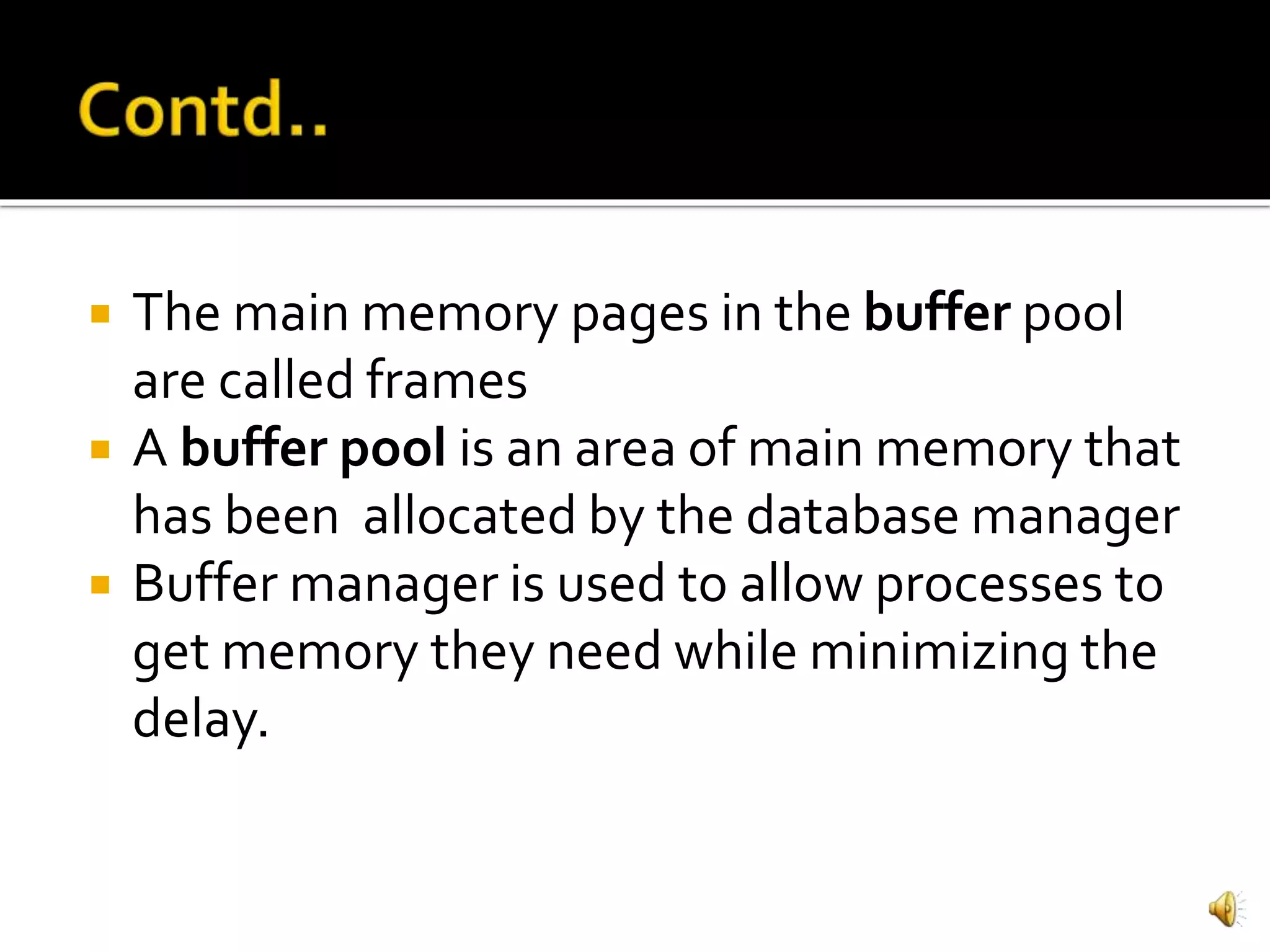Buffer managements | PPSX