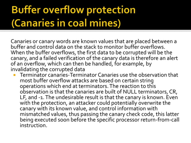 Buffer overflow | PPTX